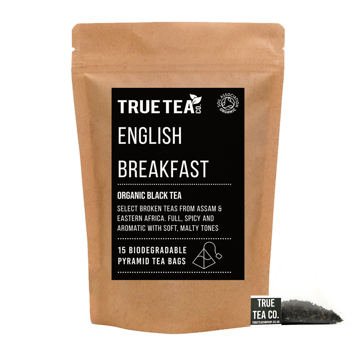 English Breakfast Pyramid Tea Bags (Plastic Free) True Tea Co. Harrogate