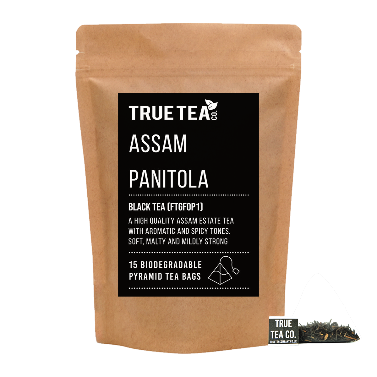 Assam Panitola Pyramid Tea Bags (Plastic Free) True Tea Co. Harrogate
