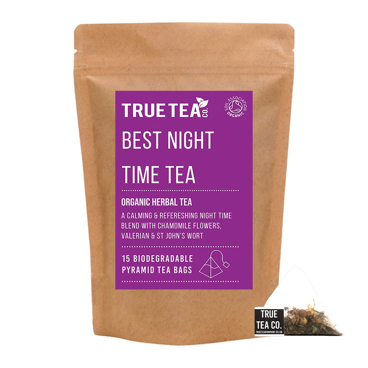 Best Night Time Organic Pyramid Tea Bags (Plastic Free) True Tea Co.