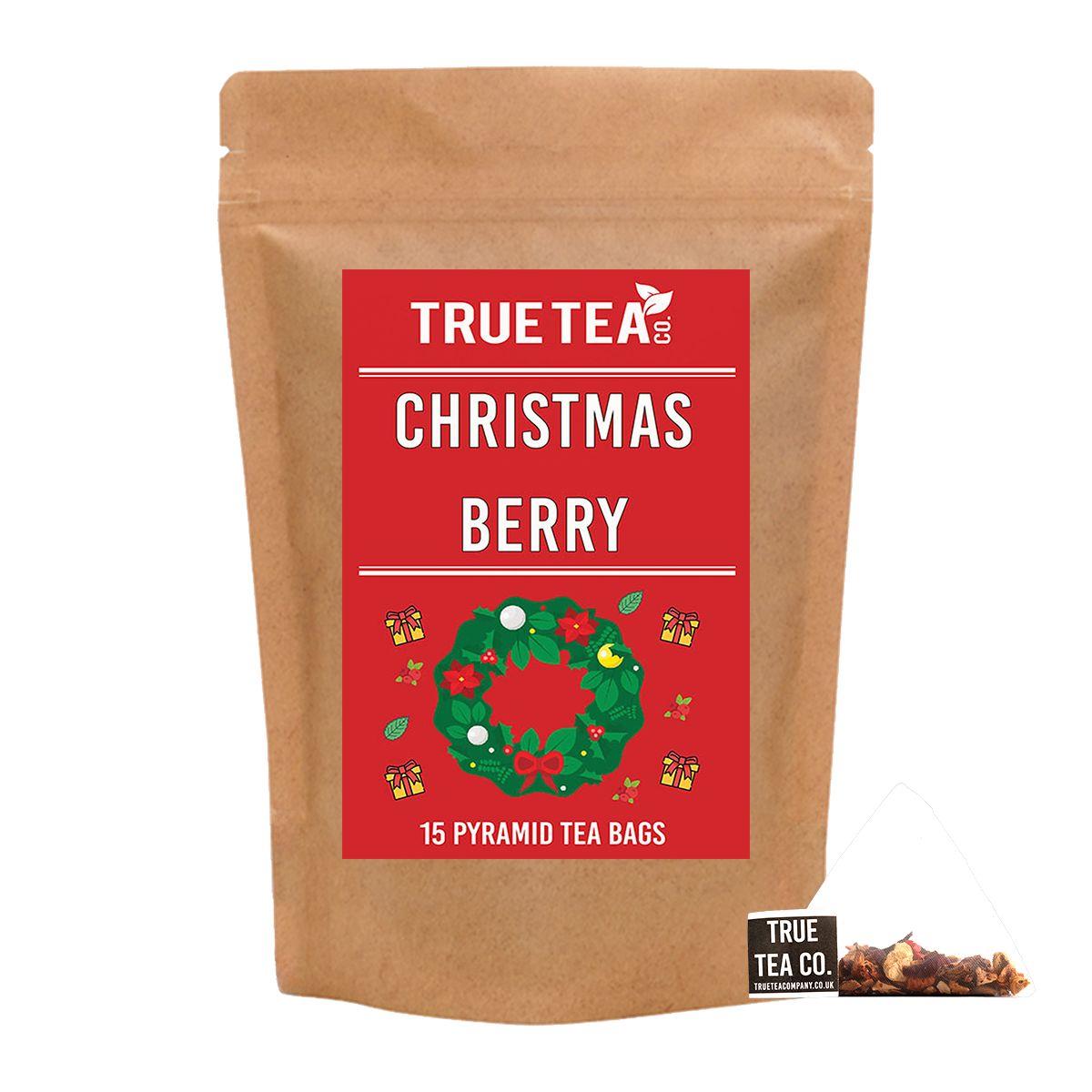 Christmas Berry Pyramid Tea Bags - Fruit Tea - True Tea Co.