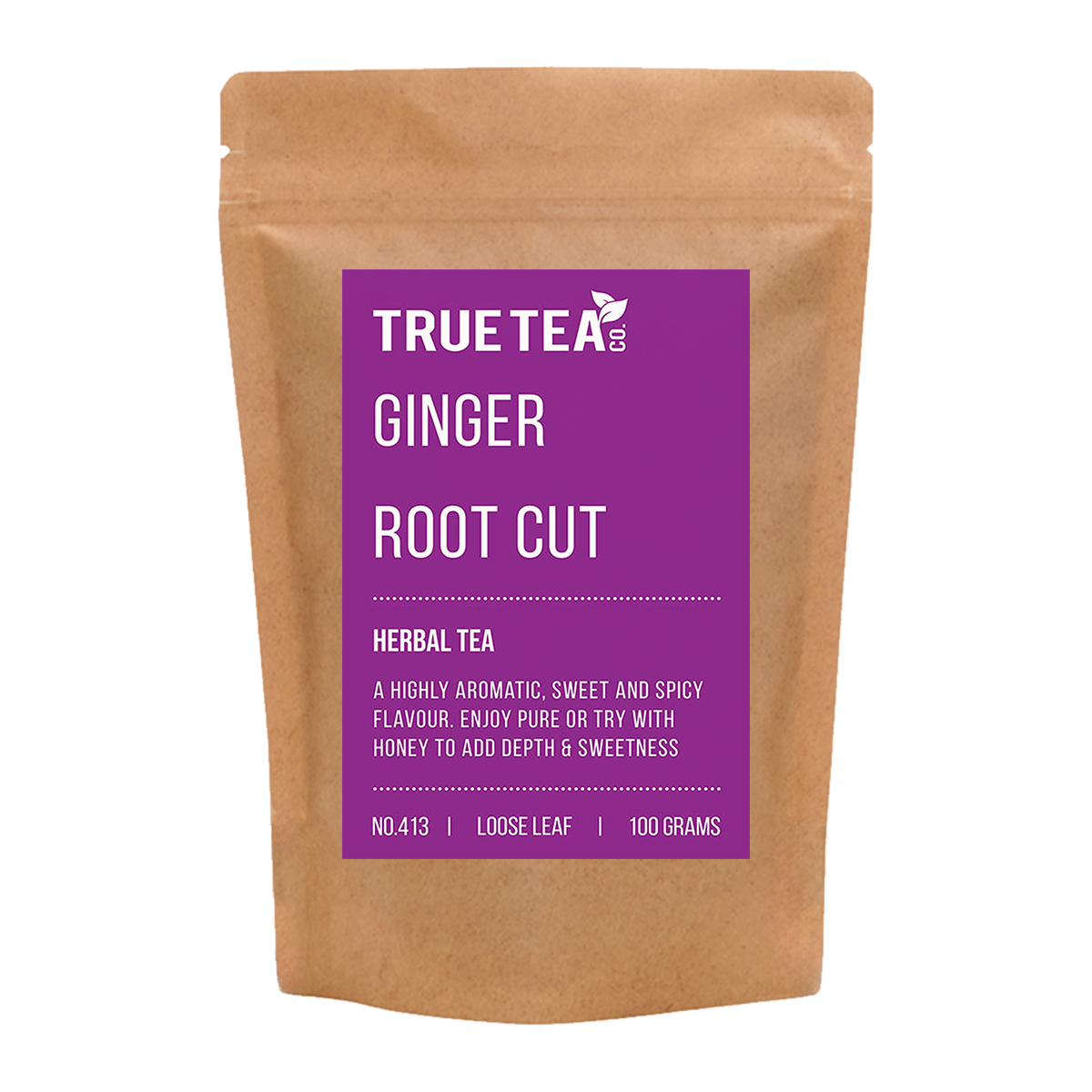 Ginger Root Tea - Pure Ginger Tea Pieces | Loose Herbal Infusion