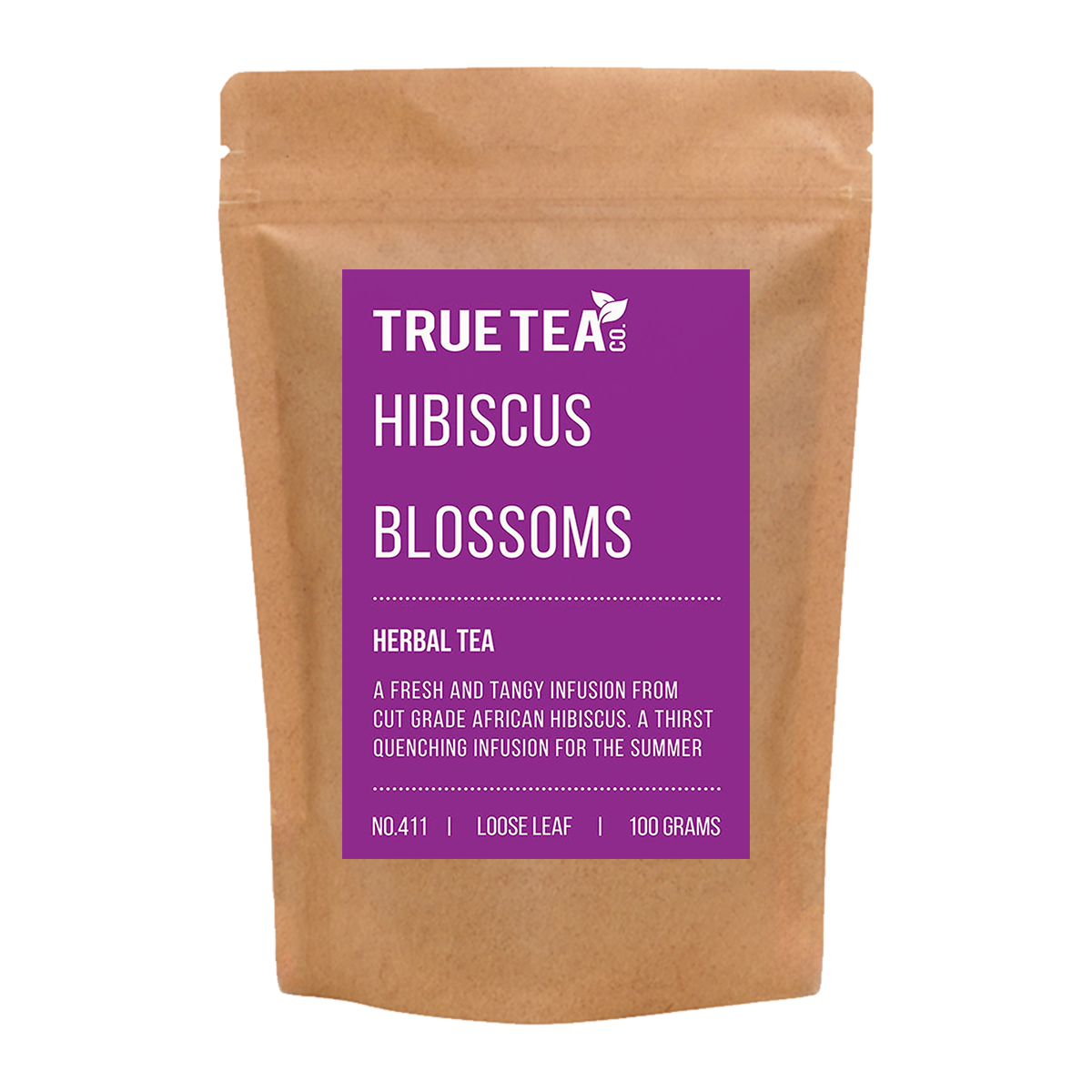 Natural Hibiscus Herbal Tea | Loose Leaf Hibiscus Blossom Tea