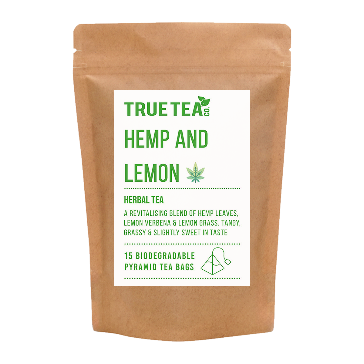 Hemp and Lemon Tea Bags | 100% Pure Hemp | True Tea Co.